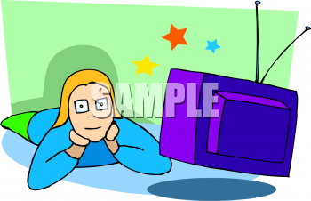 Royalty Free Television Clipart