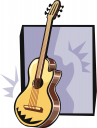 Royalty Free Guitar Clipart