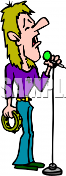 Royalty Free Singer Clipart